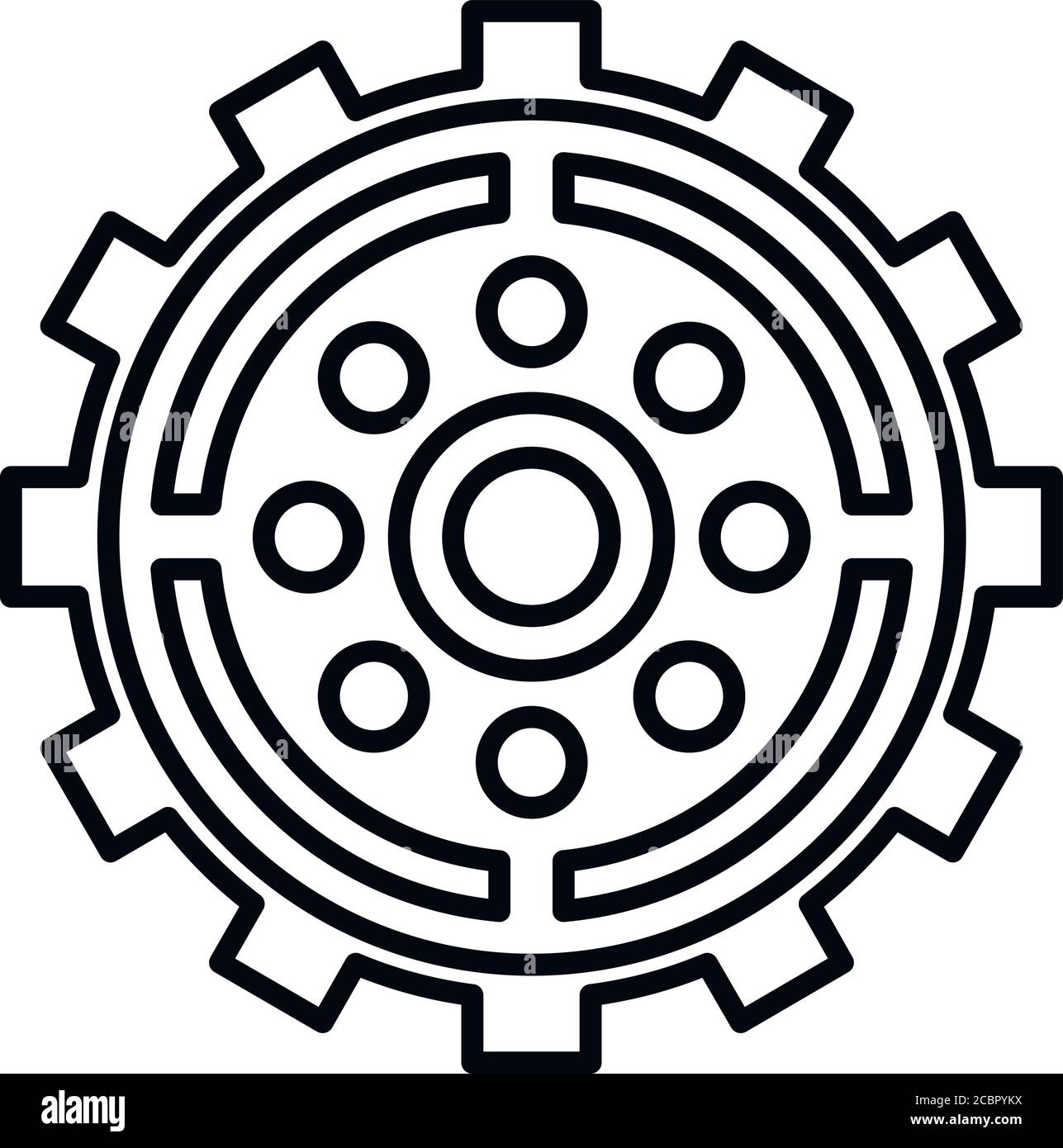 Broken watch cog wheel icon. Outline broken watch cog wheel vector icon ... Broken watch cog wheel icon. Outline broken watch cog wheel vector icon ...