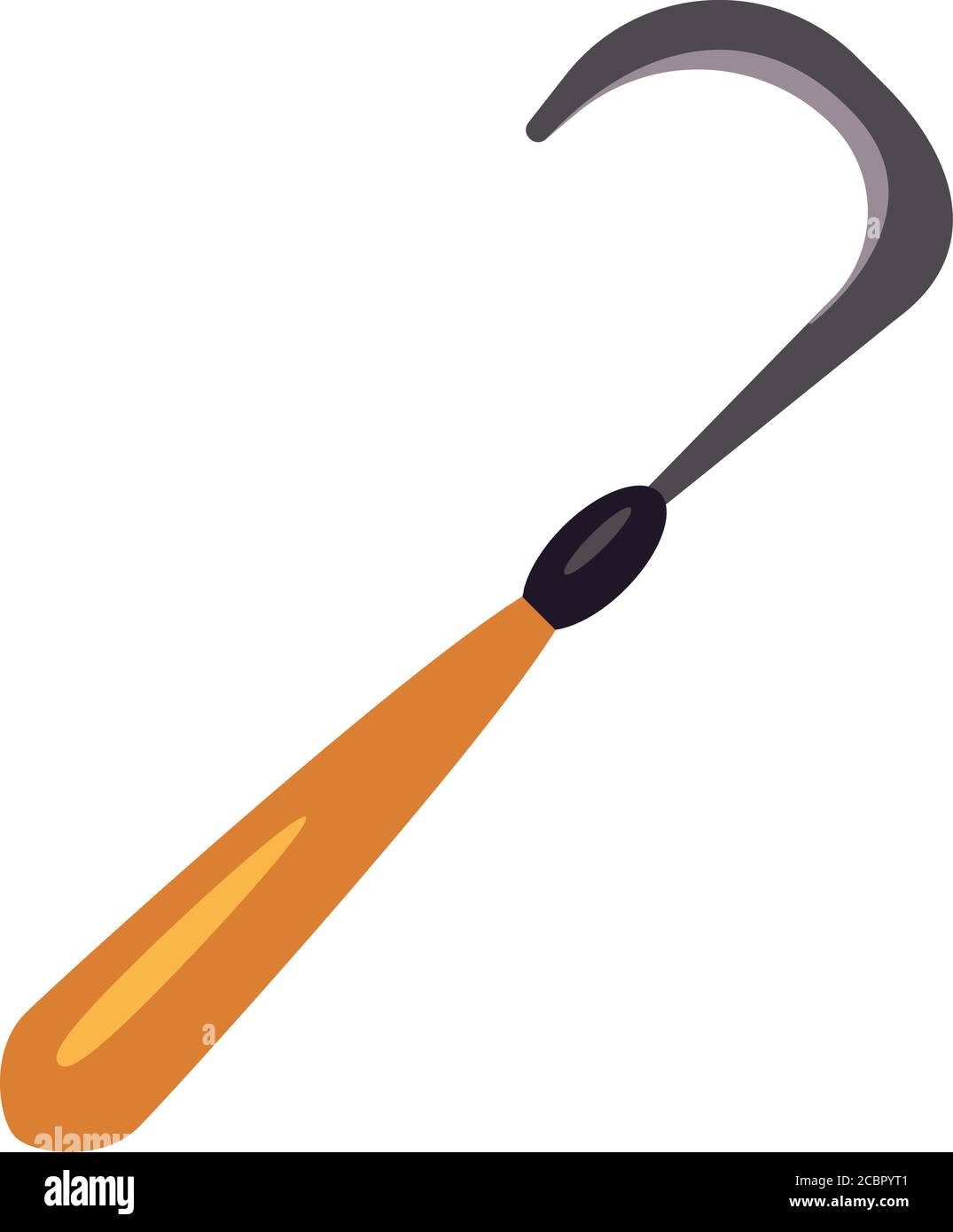 Farming sickle icon. Cartoon of farming sickle vector icon for web ...