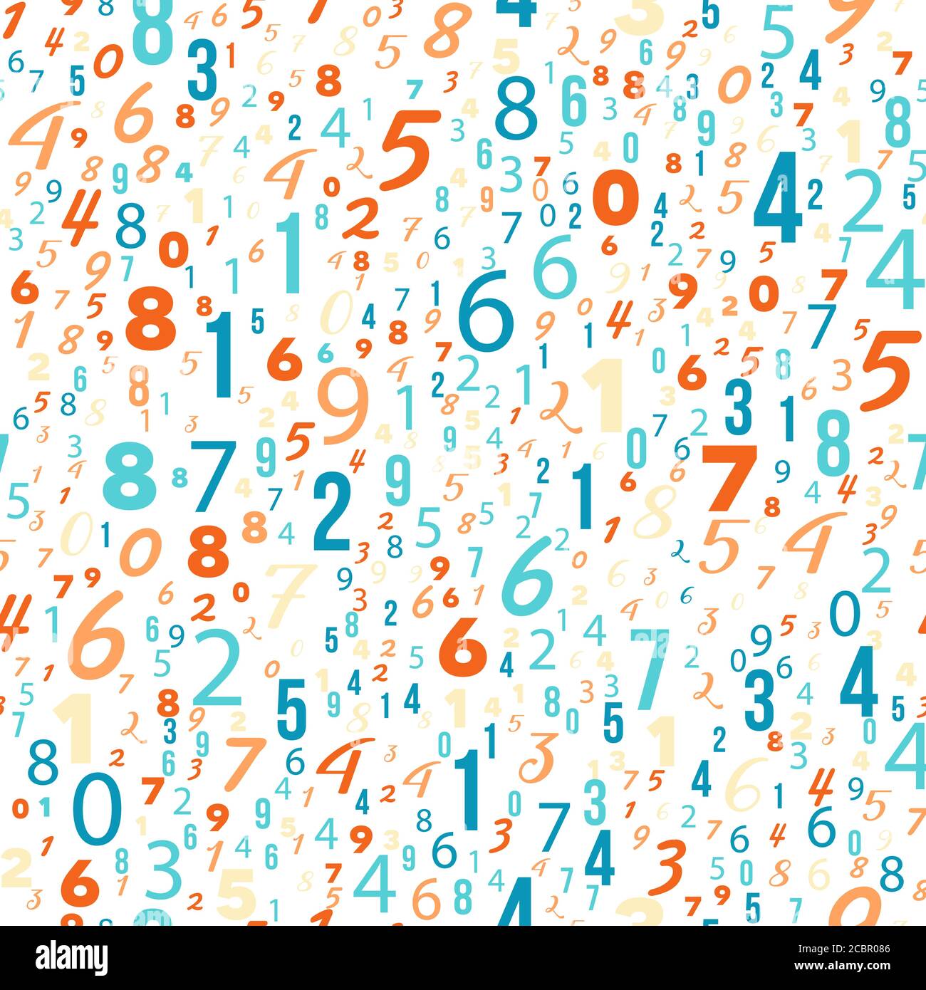 Mathematics background - different numbers in random pattern. Colorful ... Mathematics background - different numbers in random pattern. Colorful ...