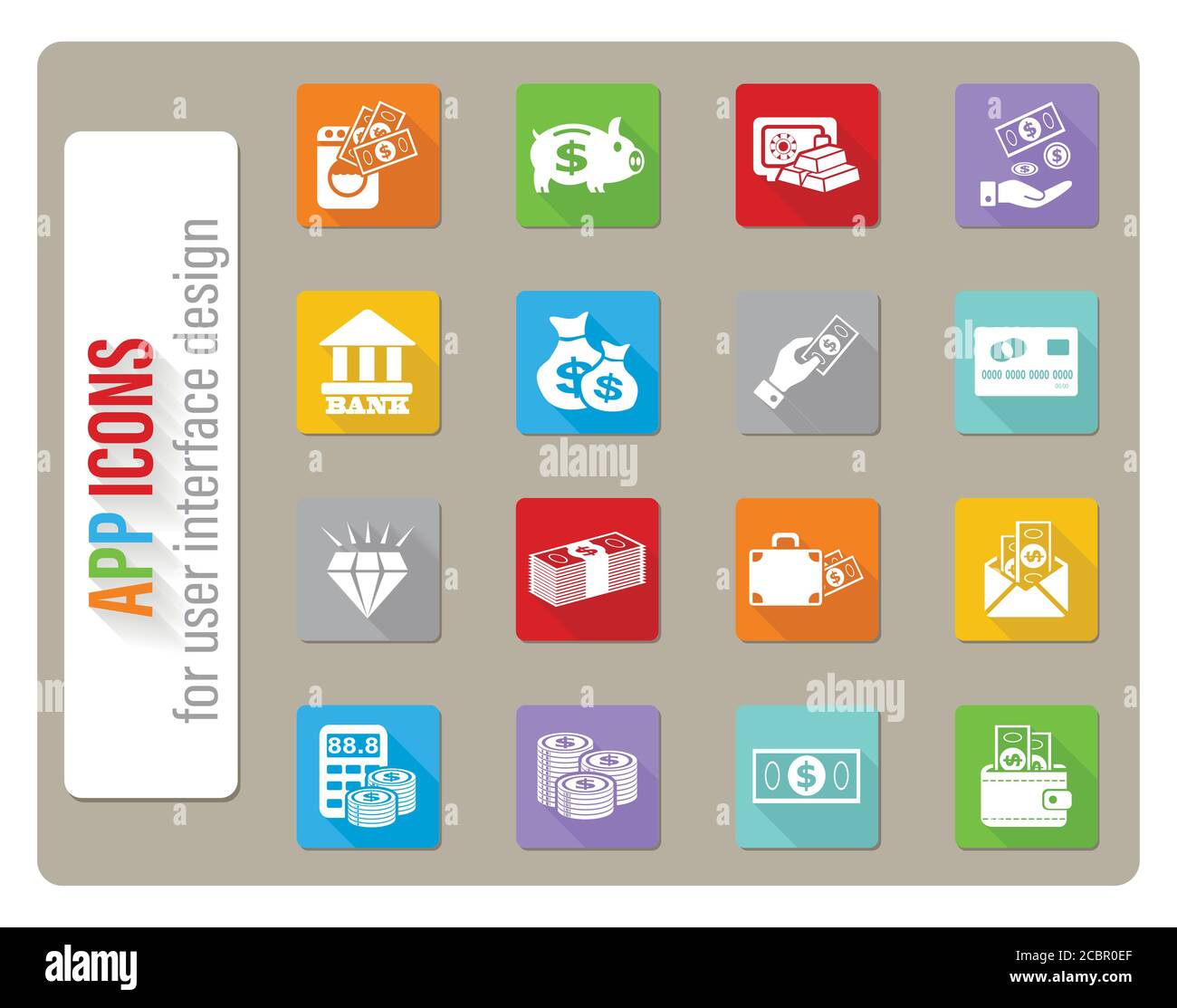 Piggy bank icon set Stock Vector Images - Alamy