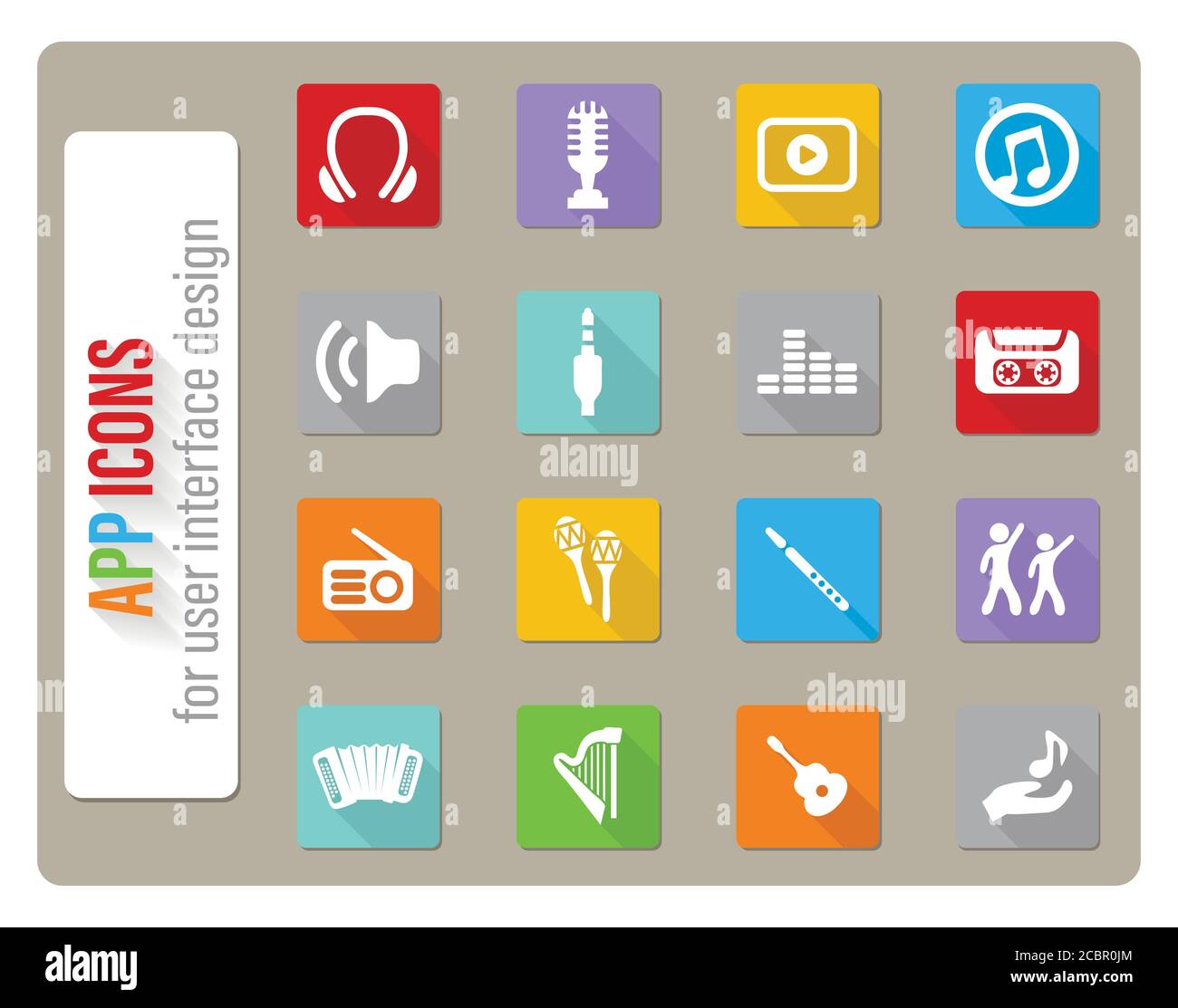 music icon set Stock Vector Image & Art - Alamy