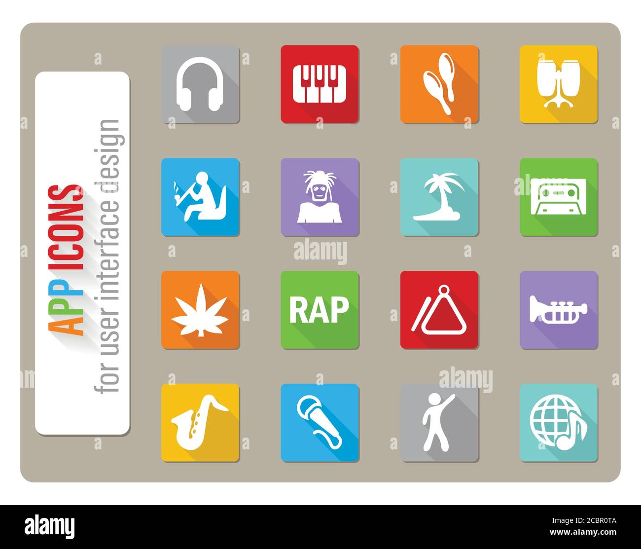 music icon set Stock Vector Image & Art - Alamy