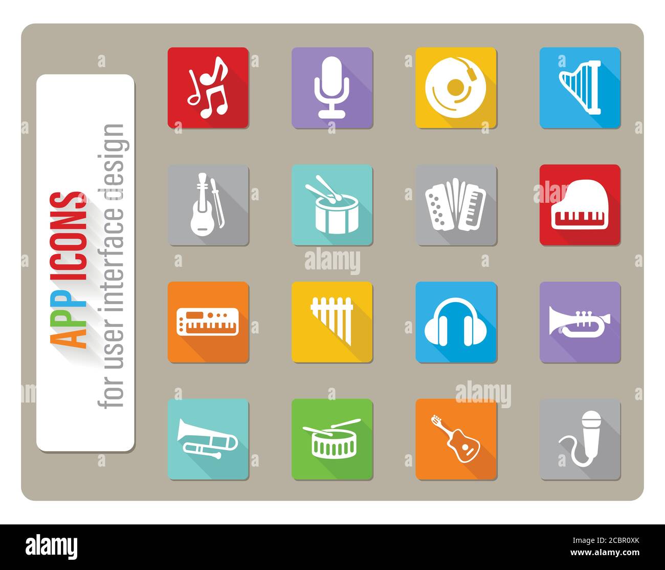 music icon set Stock Vector Image & Art - Alamy