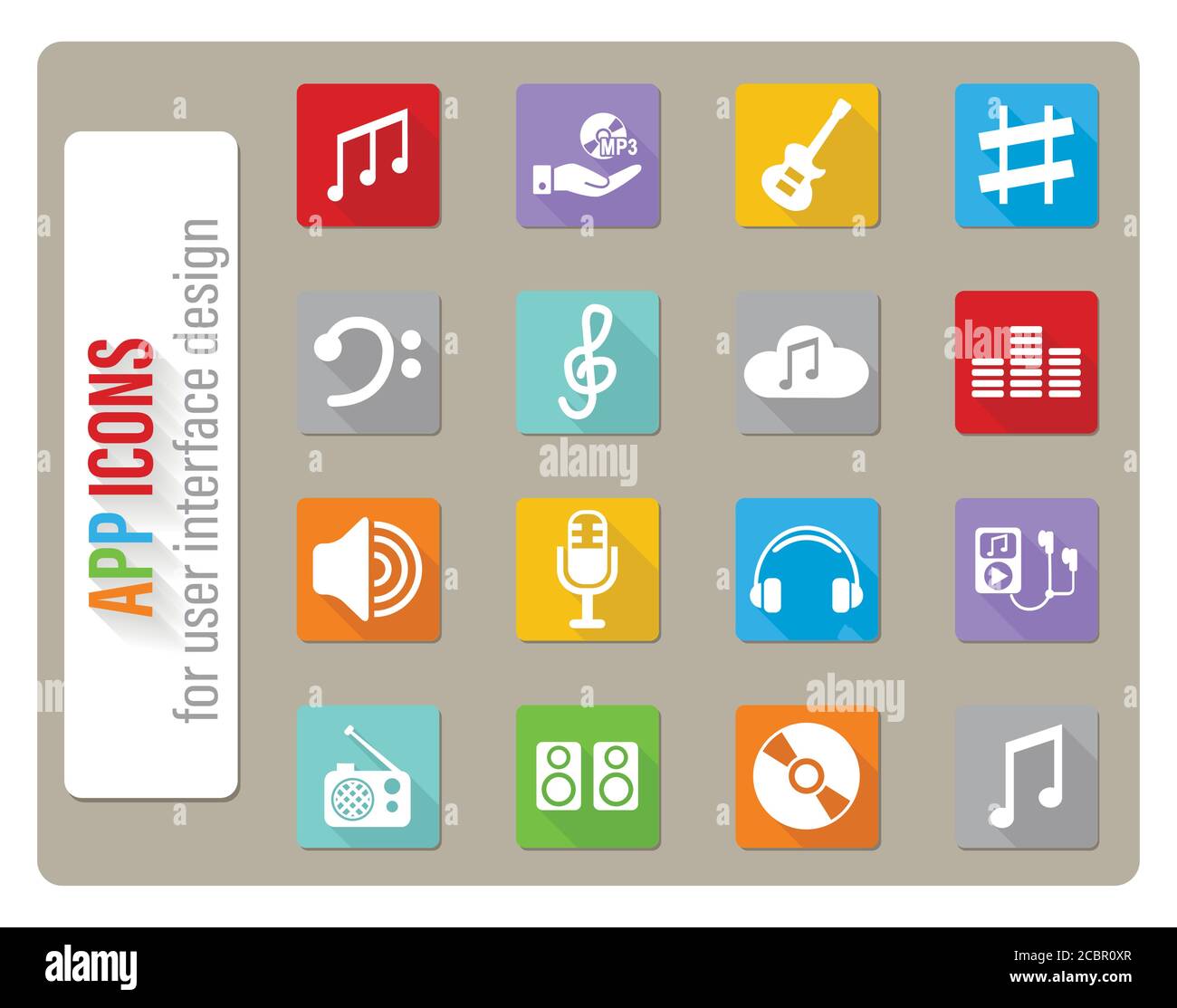 music icon set Stock Vector Image & Art - Alamy