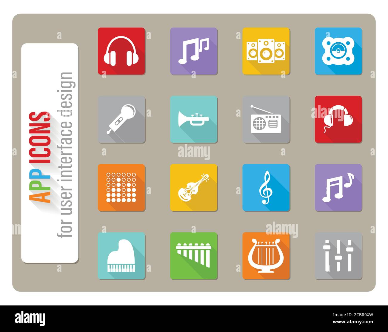 music icon set Stock Vector Image & Art - Alamy