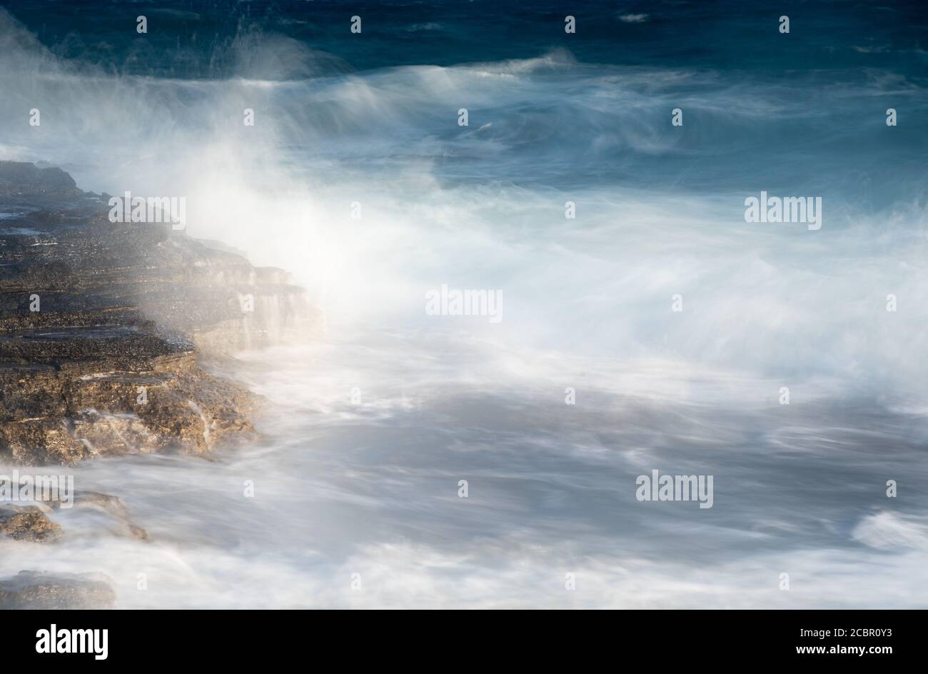 Beautiful sea waves splashing on hi-res stock photography and images ...