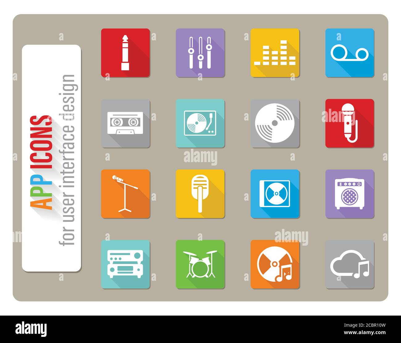 Music simply icons Stock Vector Image & Art - Alamy