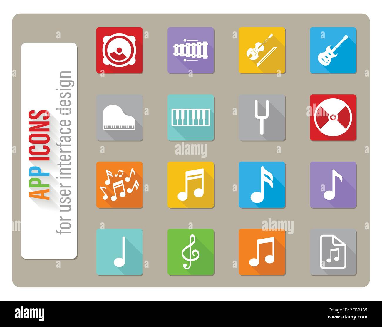 Music simply icons Stock Vector Image & Art - Alamy