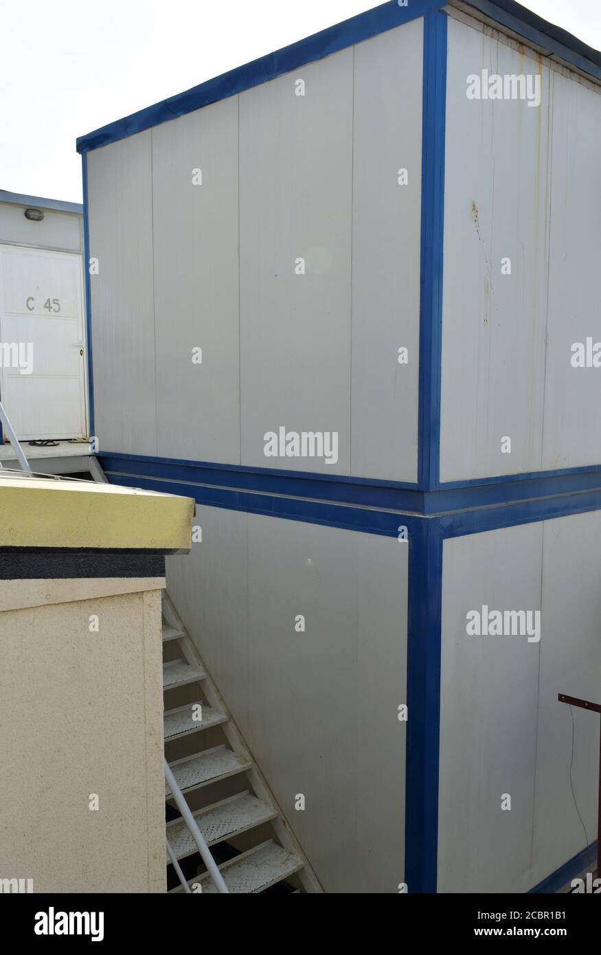 temporary building in industrial site or office container in ...