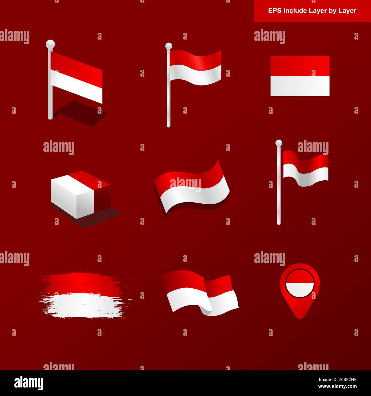 Jakarta indonesia indonesian national Stock Vector Images - Alamy