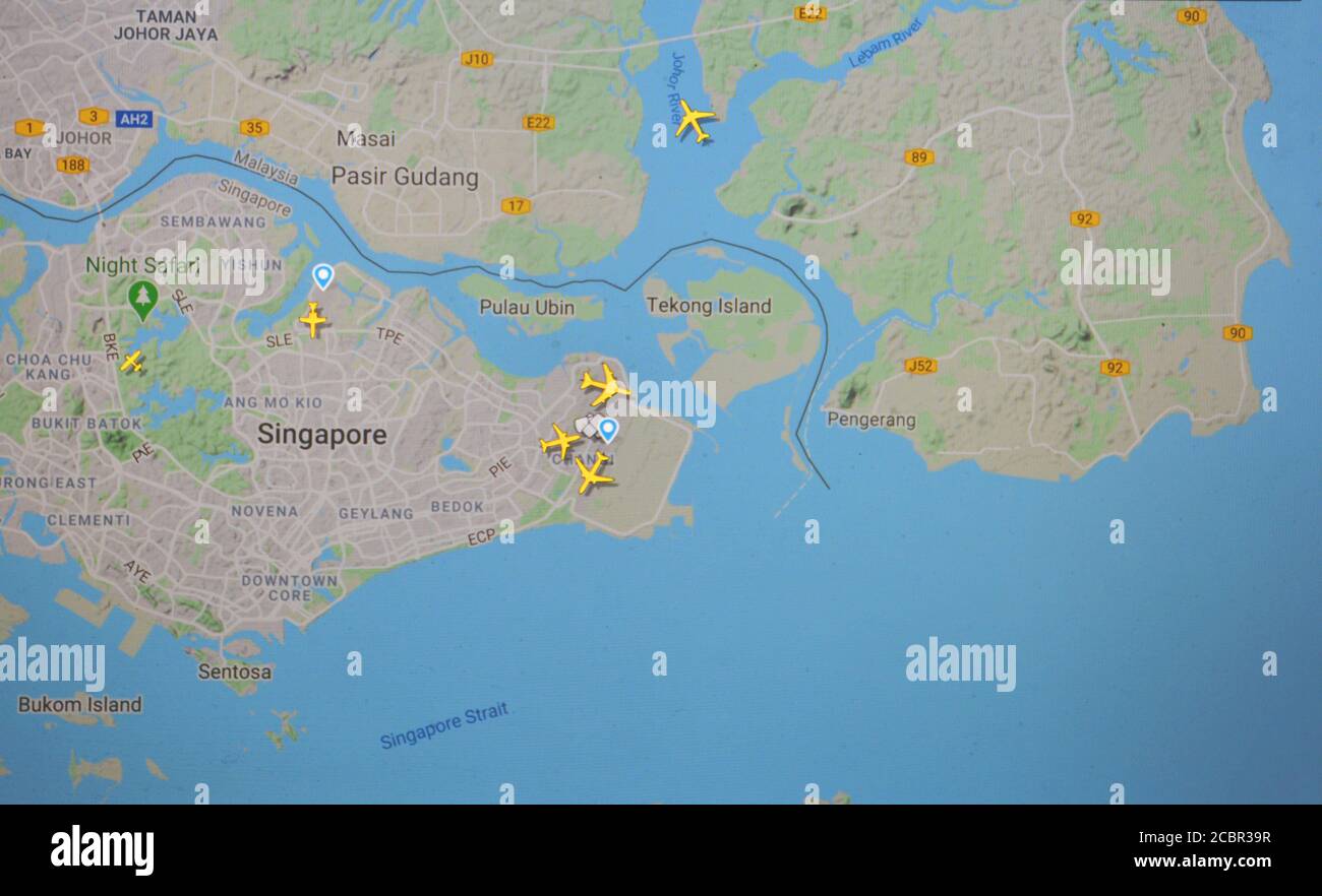 Sentosa map hi-res stock photography and images - Alamy