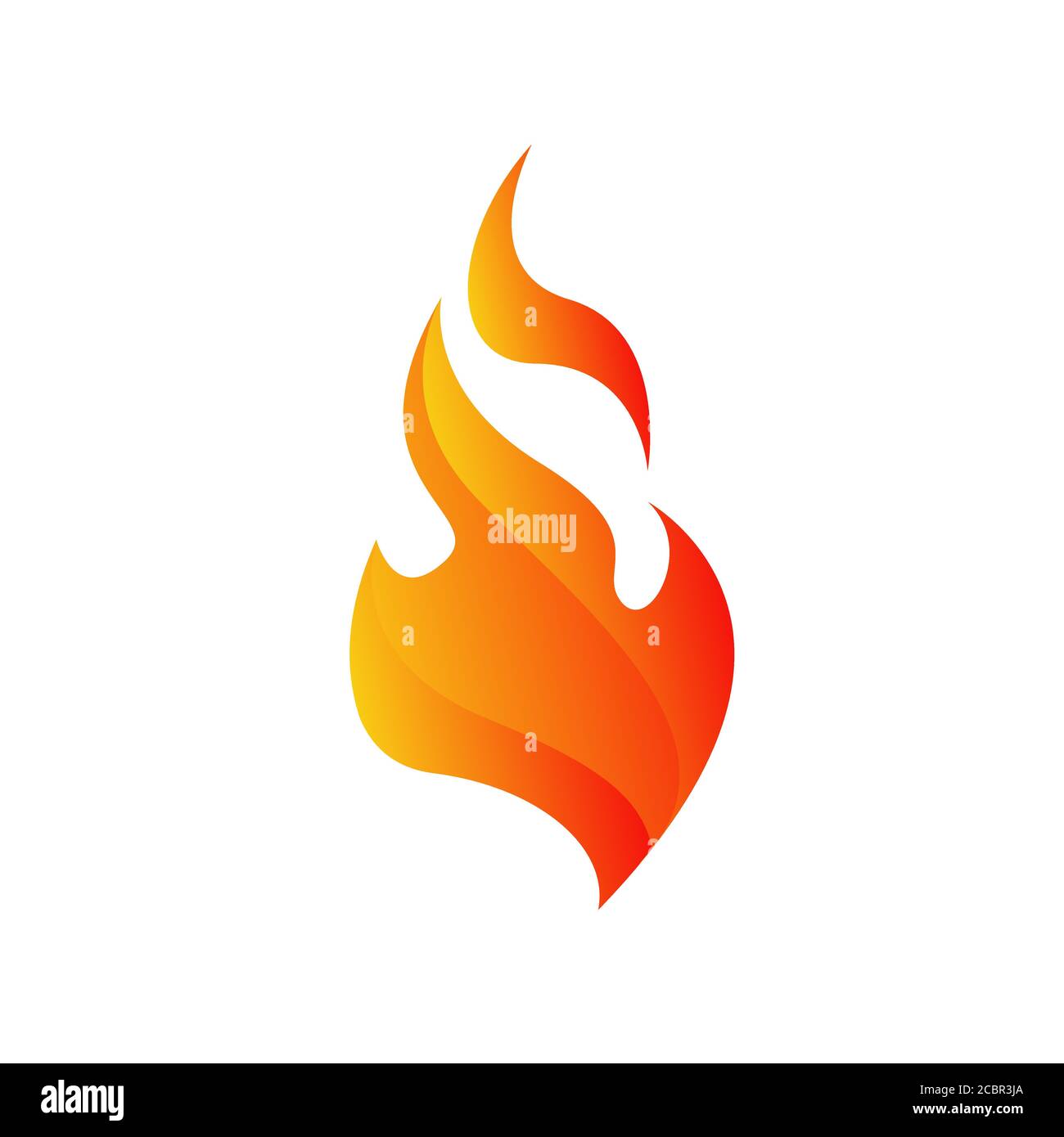 hot fire flames logo vector icons illustrations in white background ...