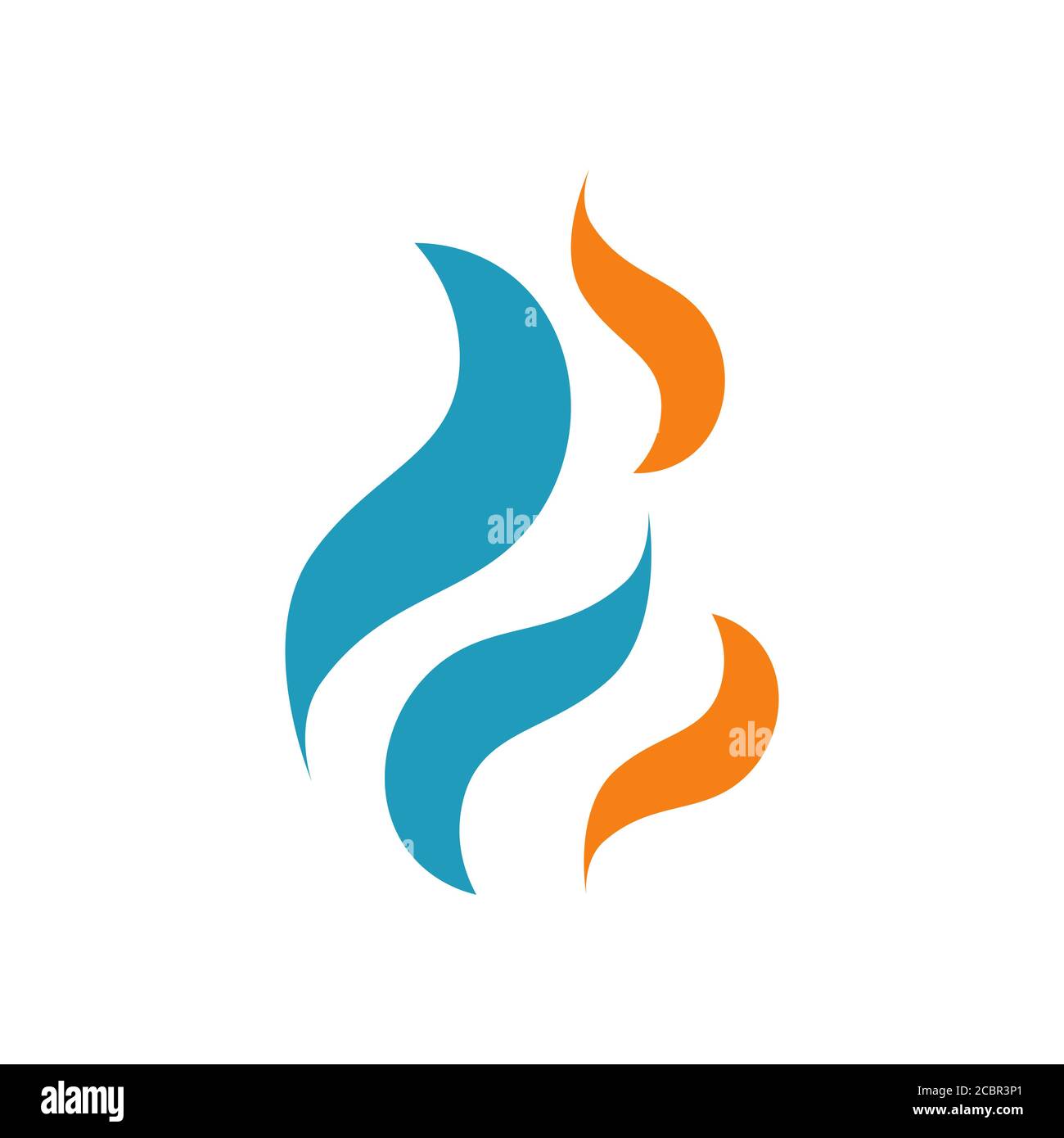 hot fire flames logo vector icons illustrations in white background ...