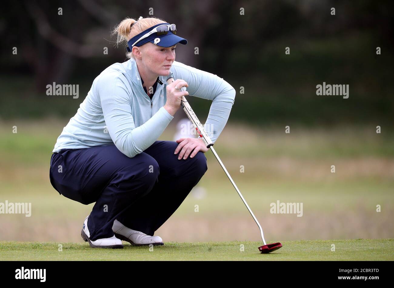 Scotland's Kylie Henry on the 9th green during day three of the ...