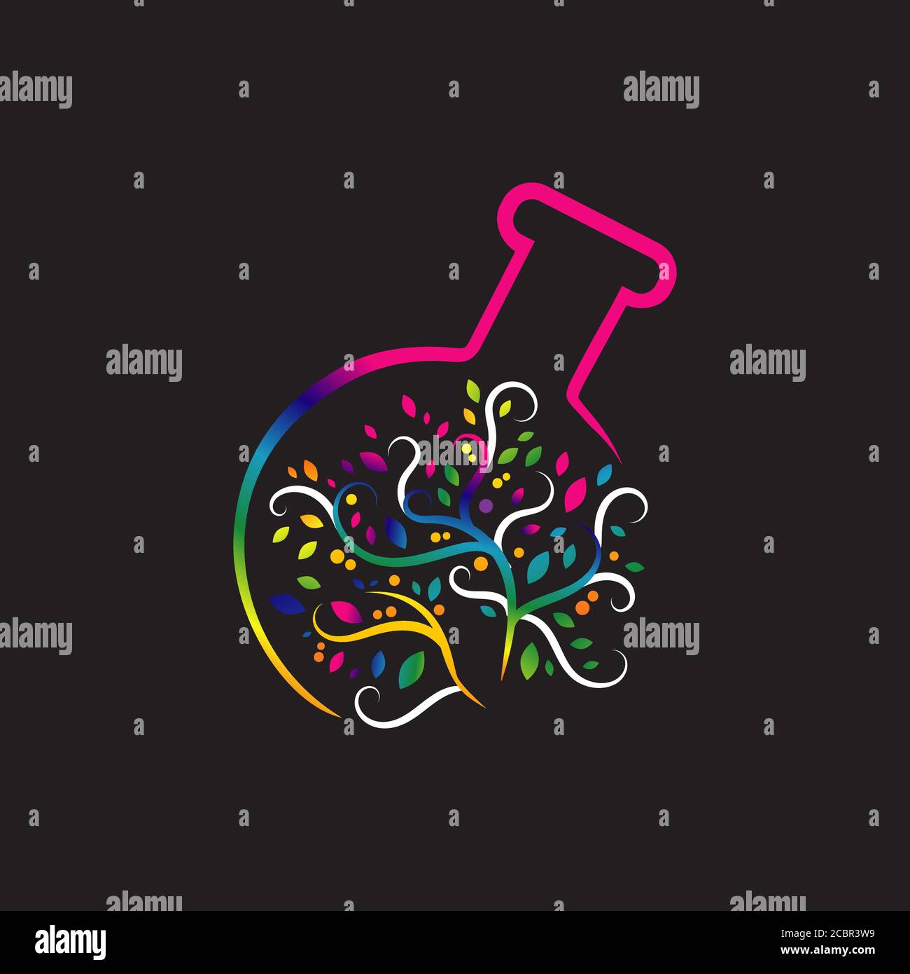 eco lab logo vector illustration. Science laboratory sign. Biology ...