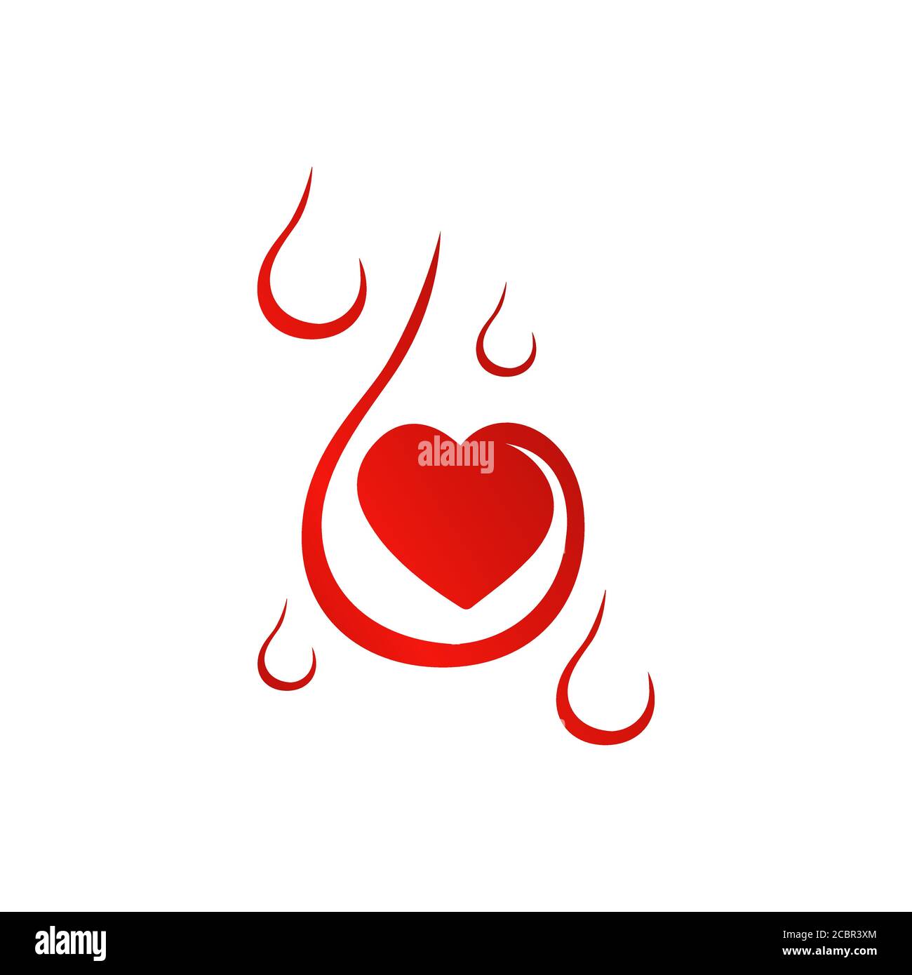the rain of love logo vector illustration. cloud and love rain droplet ...