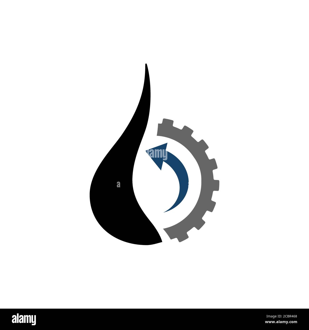 oil change icon logo vector. oil gear and circle arrow sign. symbol for ...