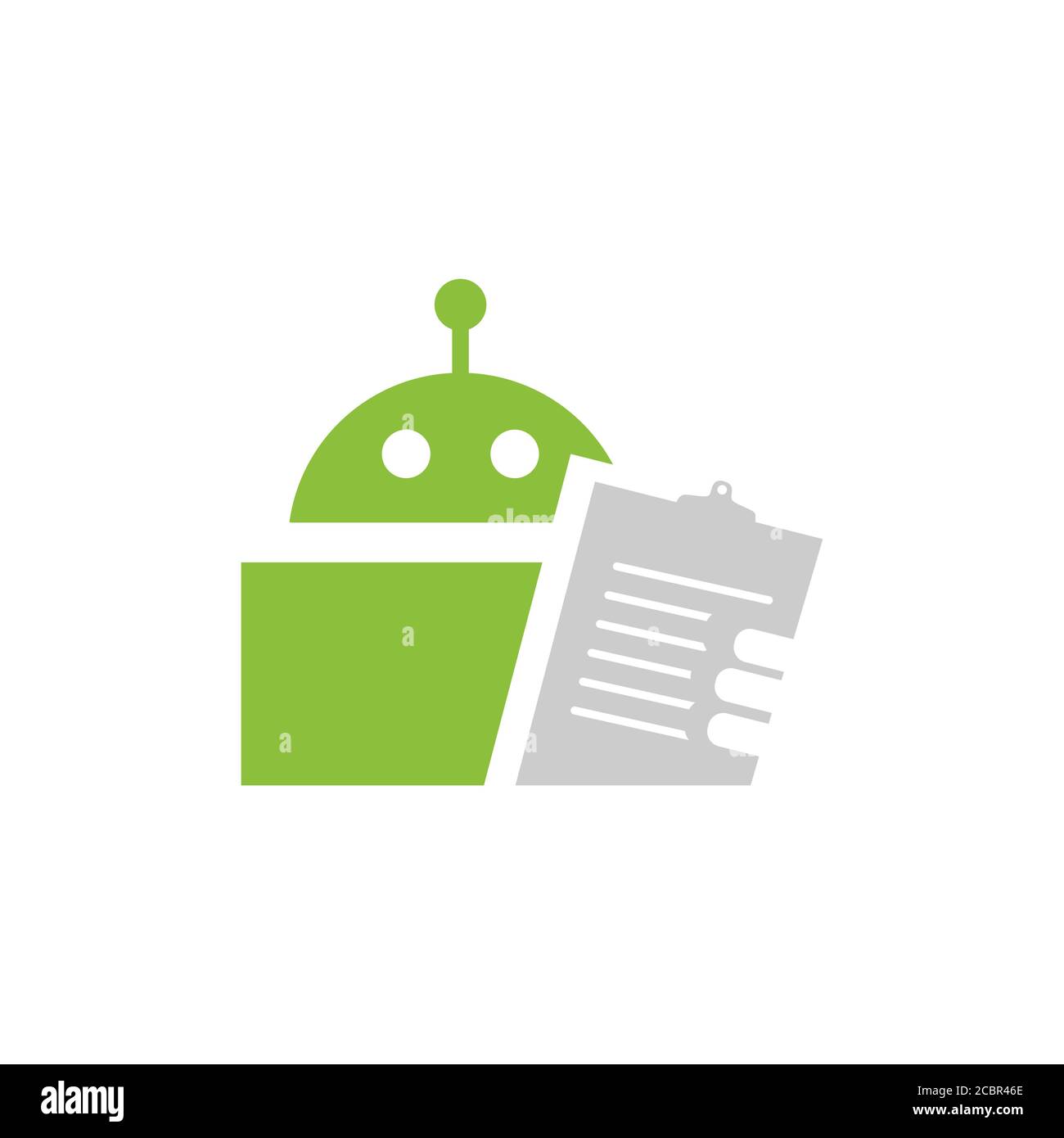 personal assistant robot logo design vector creative illustration ...