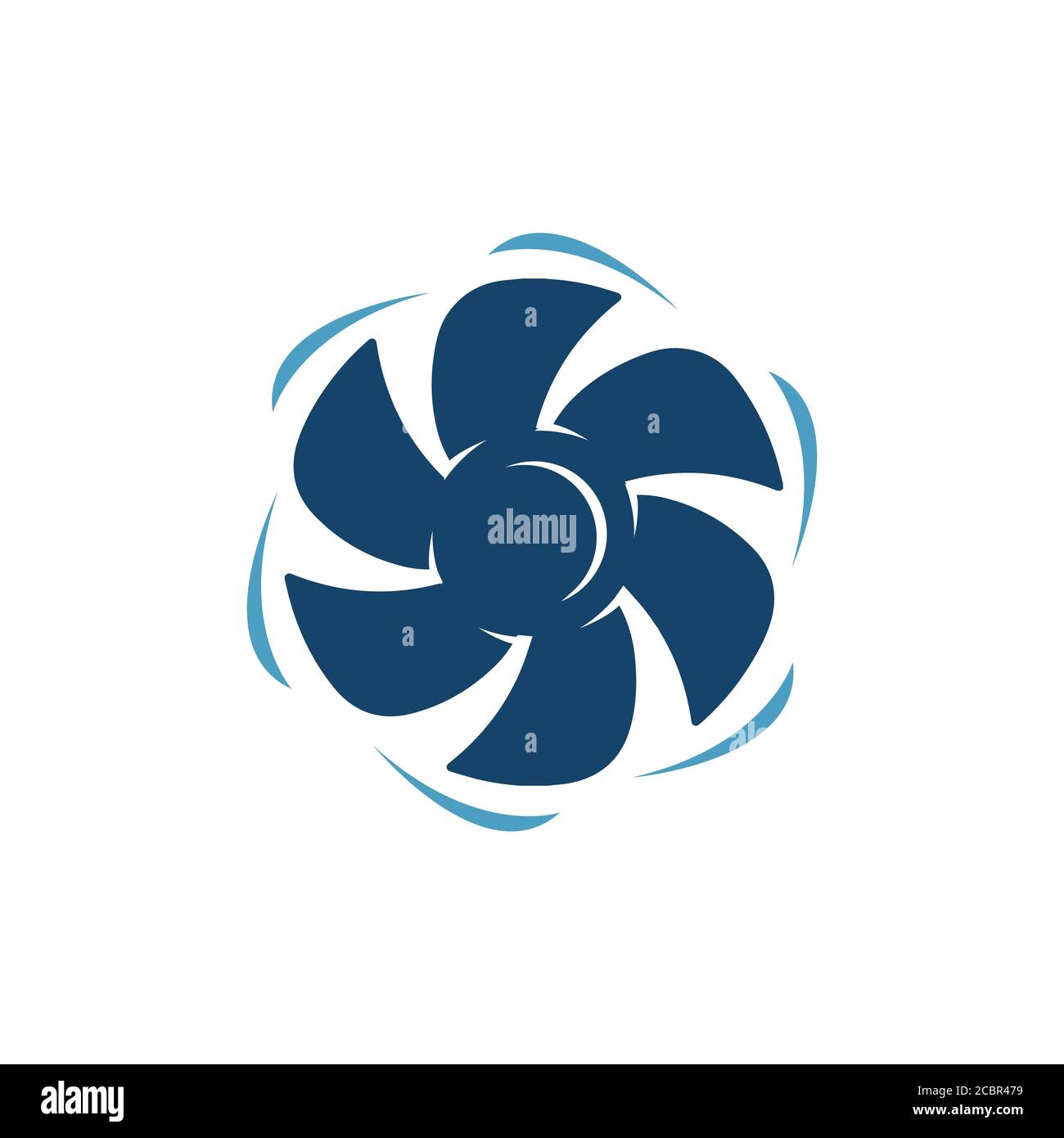 new abstract water wind turbine logo design vector illustrations Stock ...