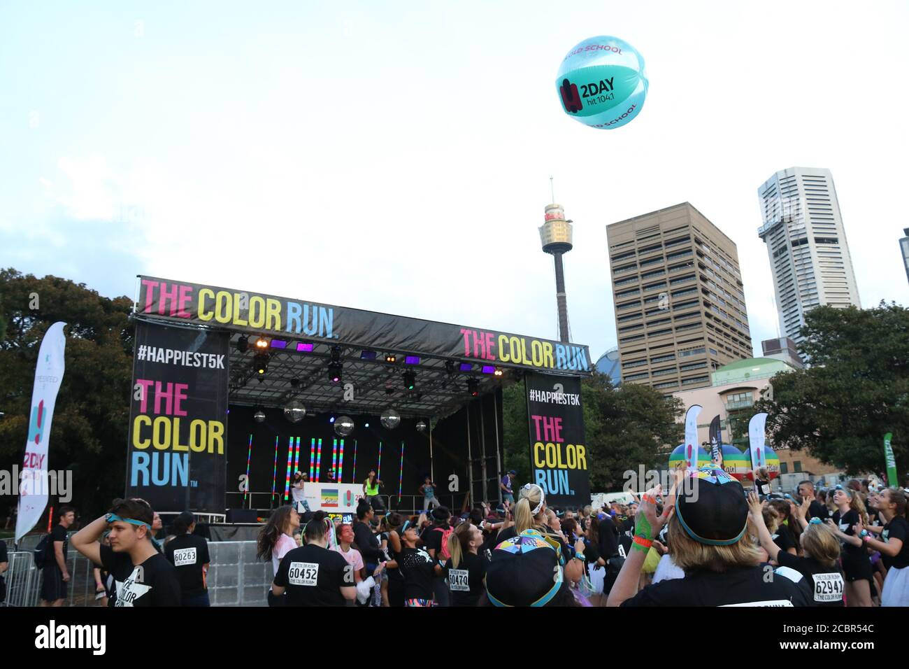 The Color Run Night in Sydney, NSW, Australia Stock Photo - Alamy