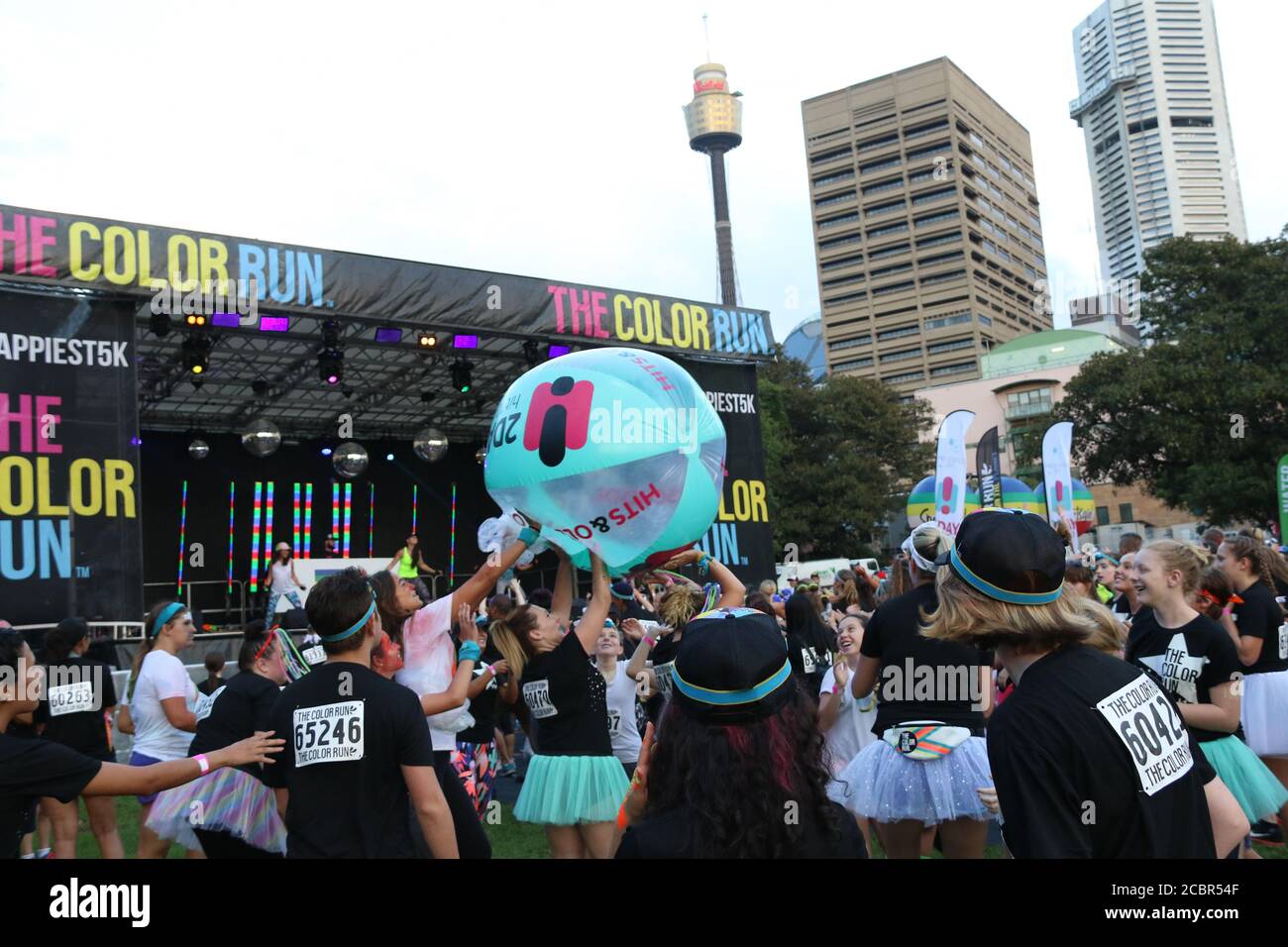 The Color Run Night in Sydney, NSW, Australia Stock Photo - Alamy