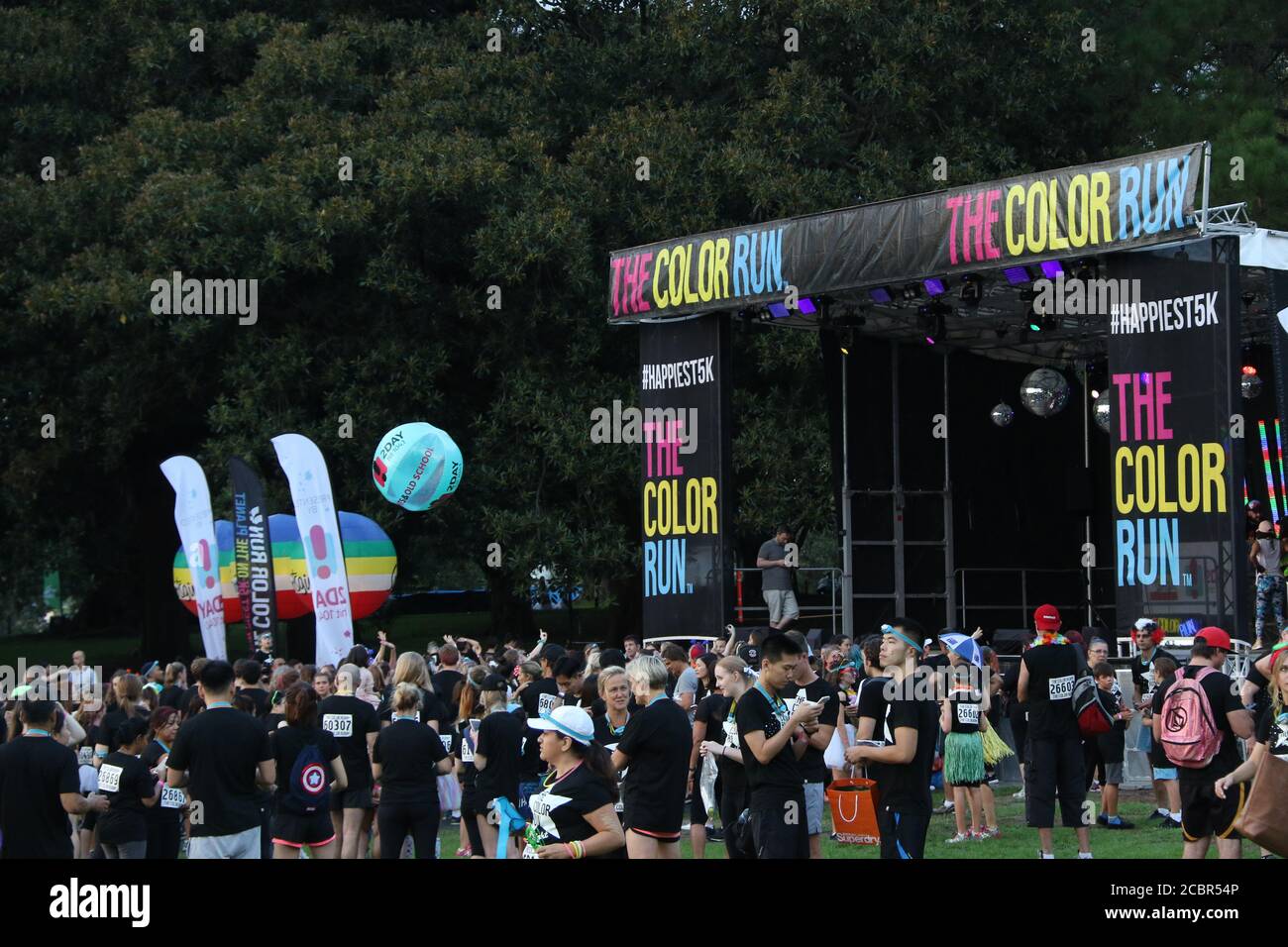 The Color Run Night in Sydney, NSW, Australia Stock Photo - Alamy