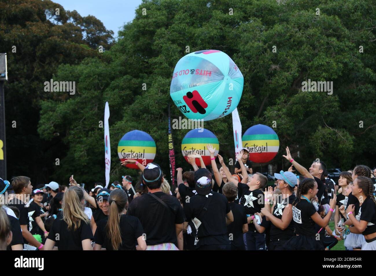 The Color Run Night in Sydney, NSW, Australia Stock Photo - Alamy