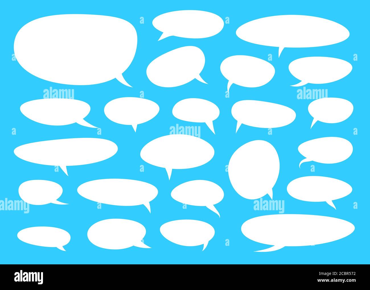 Set of bubbles for speech. Bubble talk. Vector illustration Stock ...