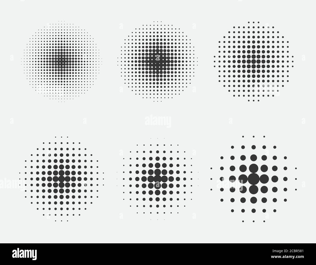 Set of halftone pattern for comics. Design element .Vector illustration ...