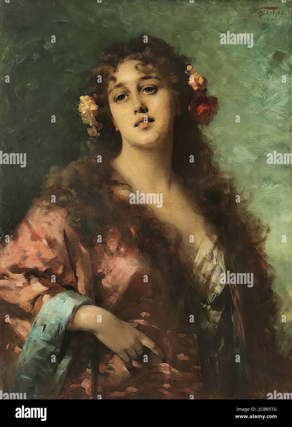 Sichel Nathaniel - Portrait of a Girl - German School - 19th Century ...