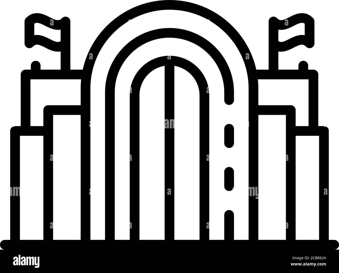 Architecture parliament icon, outline style Stock Vector Image & Art ...