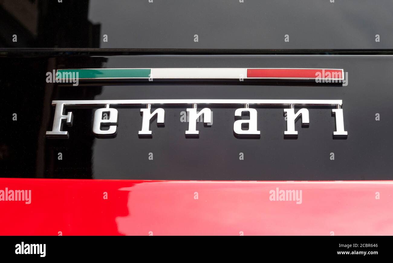 Red ferrari logo hi-res stock photography and images - Alamy