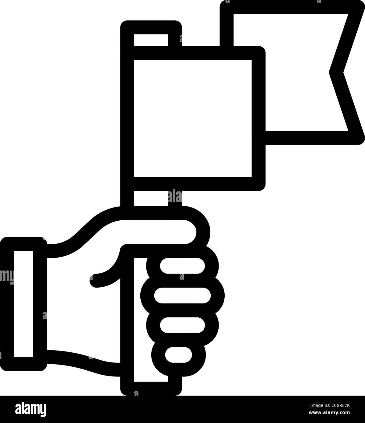 Travel guide flag icon, outline style Stock Vector Image & Art - Alamy