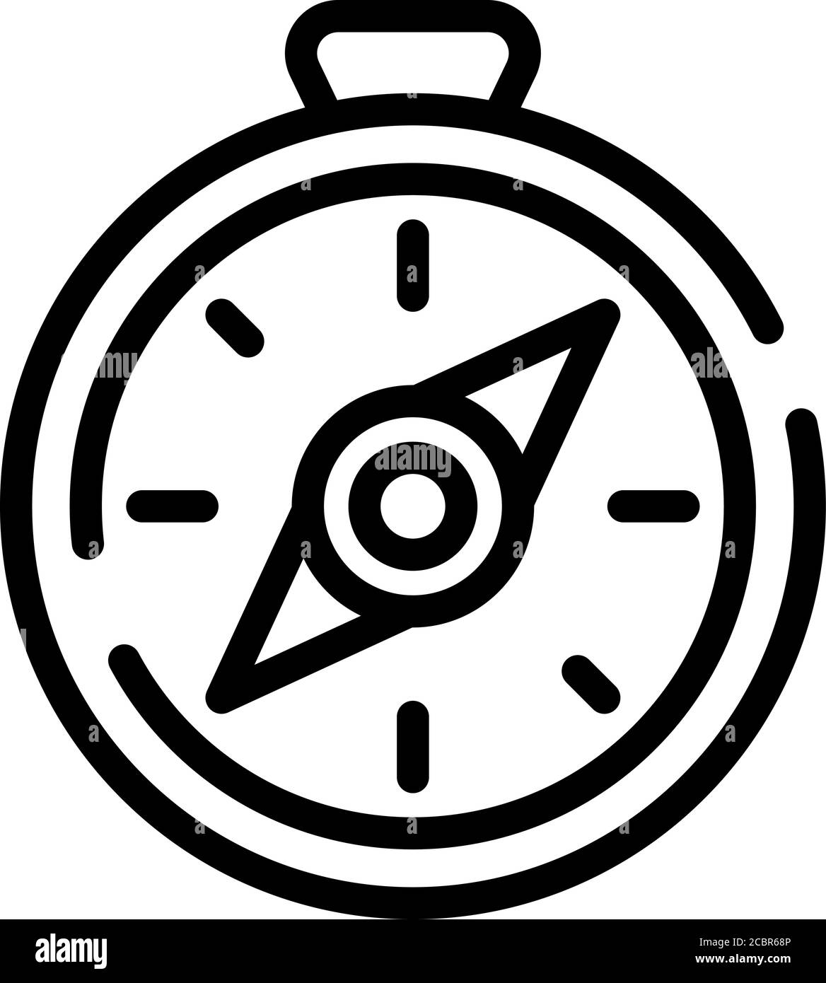 Travel compass icon, outline style Stock Vector Image & Art - Alamy