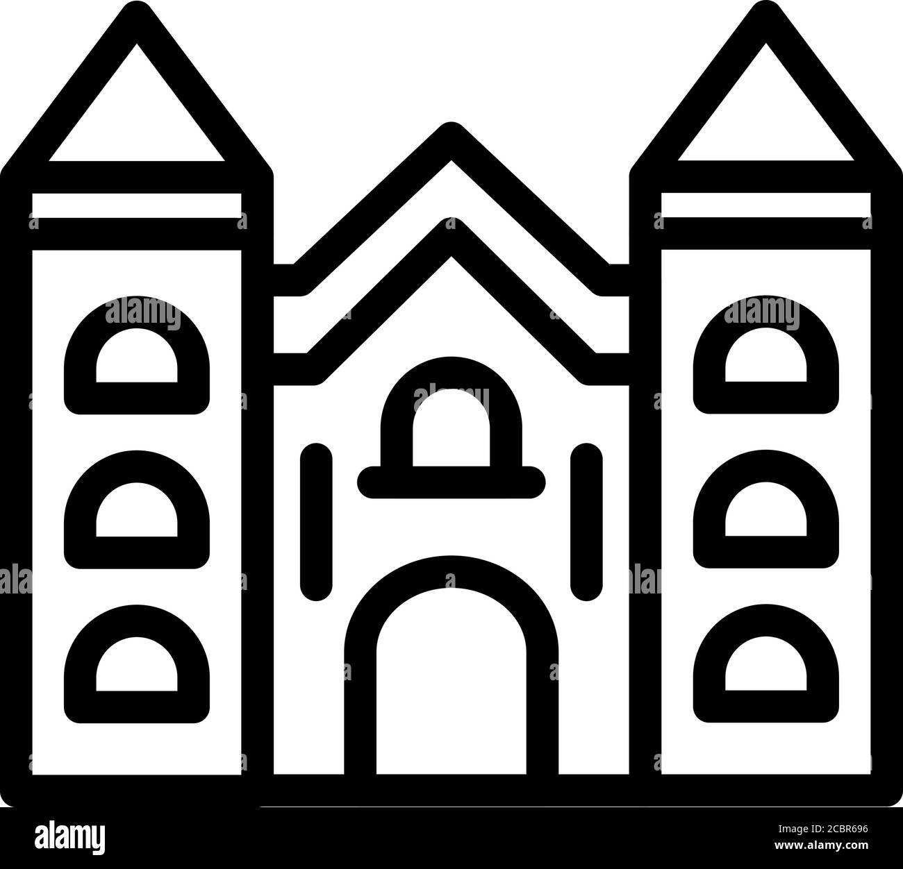 Catholic church icon, outline style Stock Vector Image & Art - Alamy