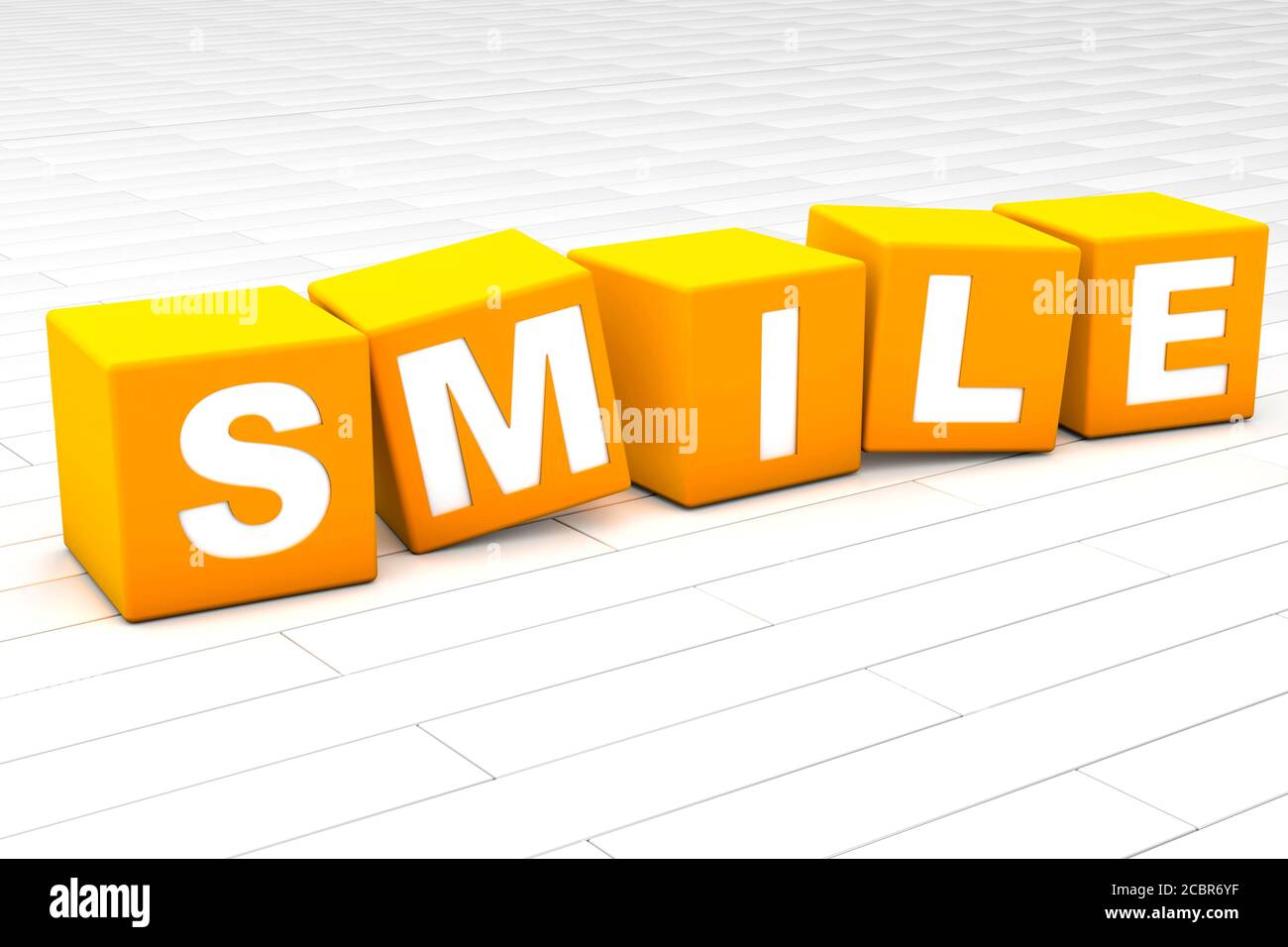 3D rendered illustration of the word Smile Stock Photo - Alamy