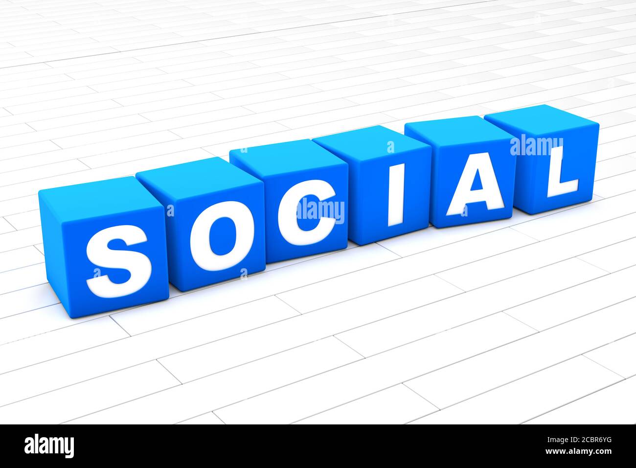 3D rendered illustration of the word Social Stock Photo - Alamy