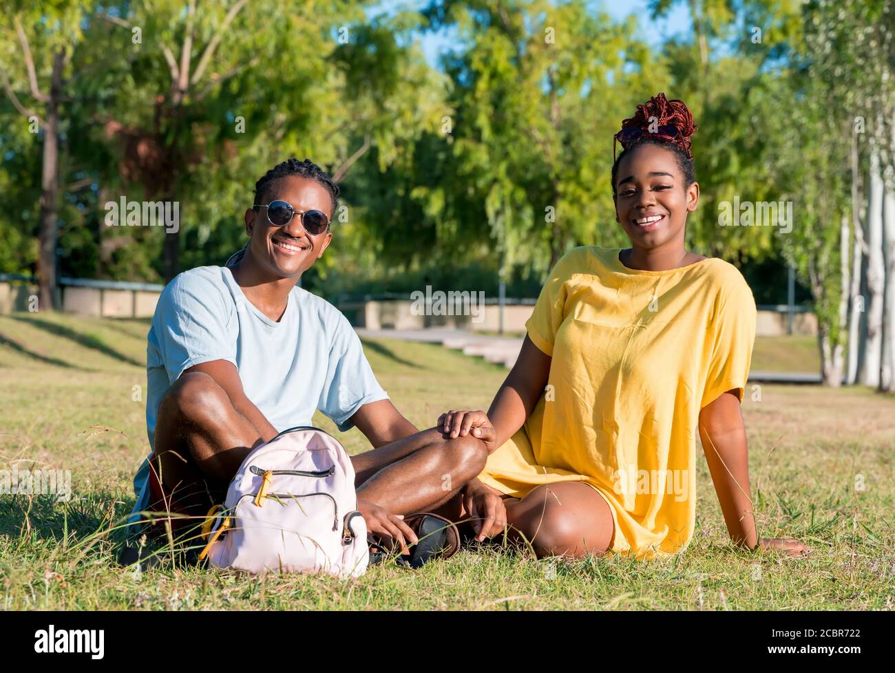 Healthy black couple relaxing together hi-res stock photography and ...