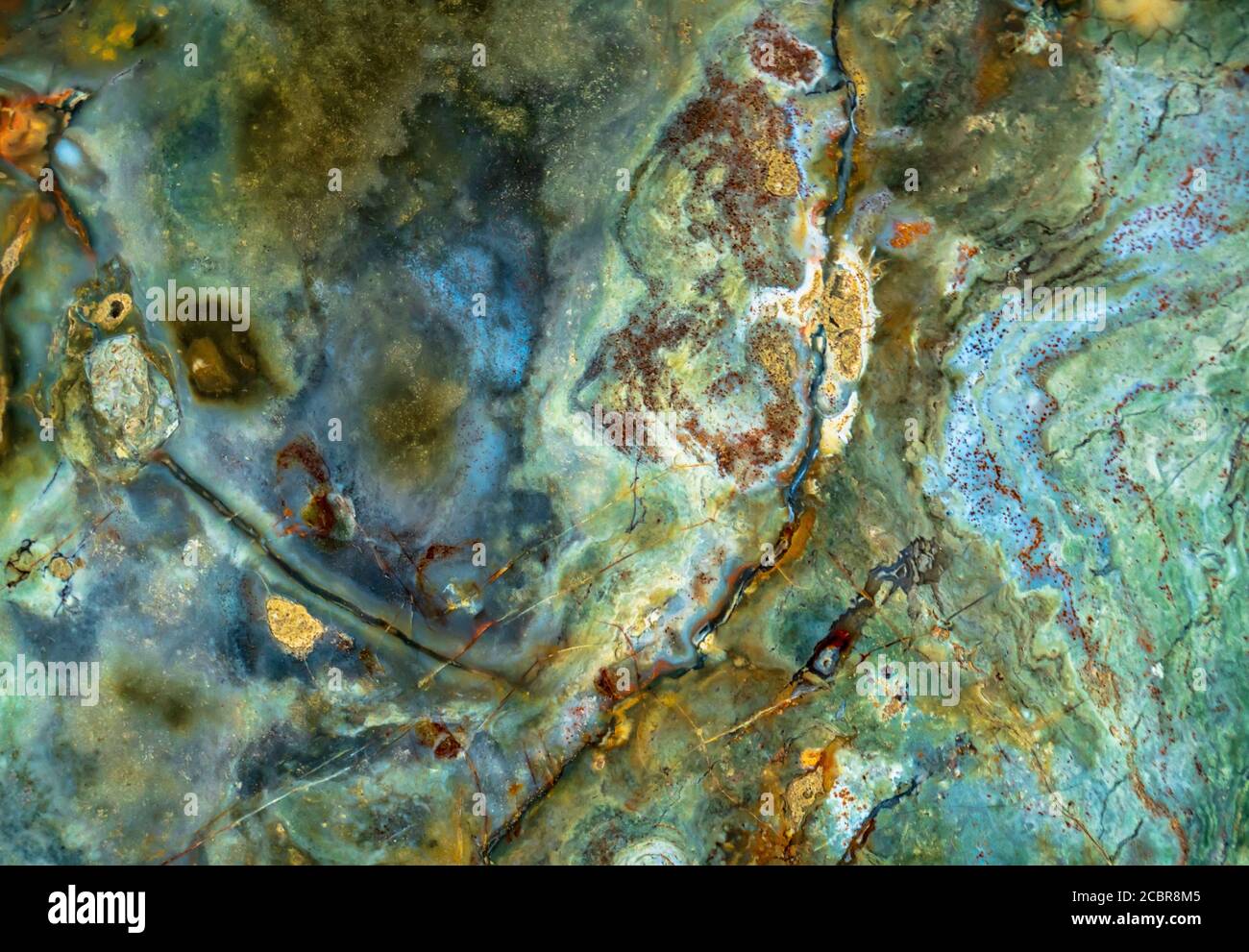 Mineral stone with abstract stripes has been formed of volcanic rock ...