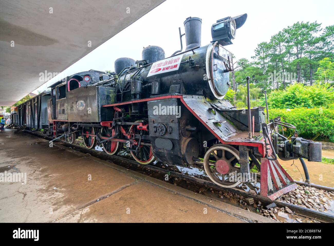 Old locomotive in the station, history destination for traveler, this ...
