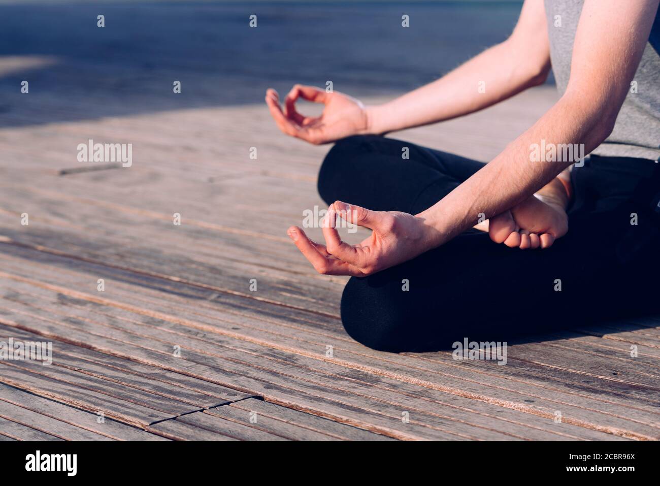 Hands asanas hi-res stock photography and images - Alamy