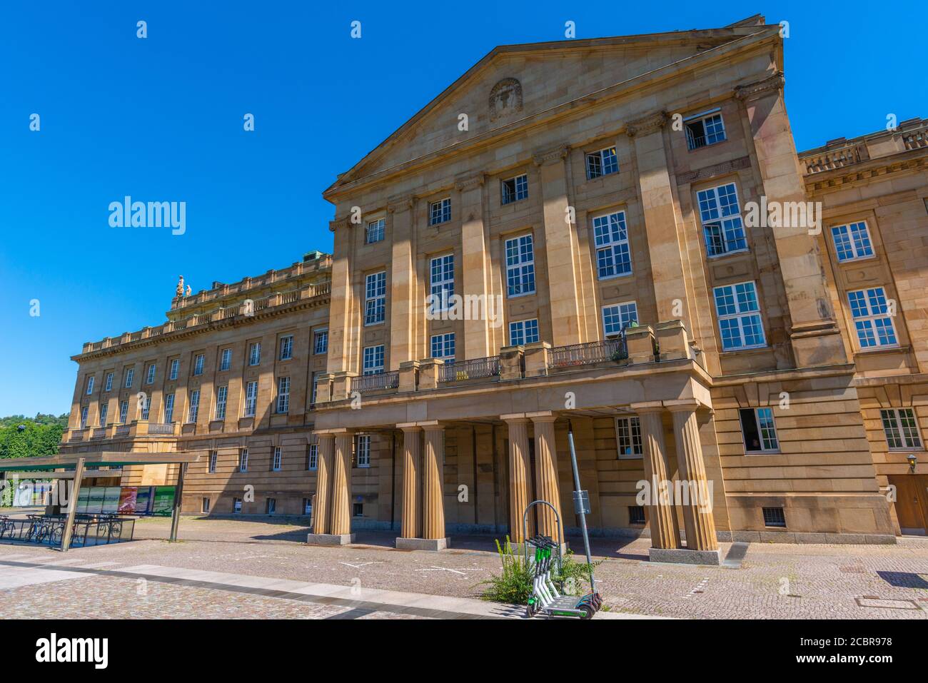 Opera House in Oberer Schlossgarten or Upper Castle Garden, Stuttgart ...