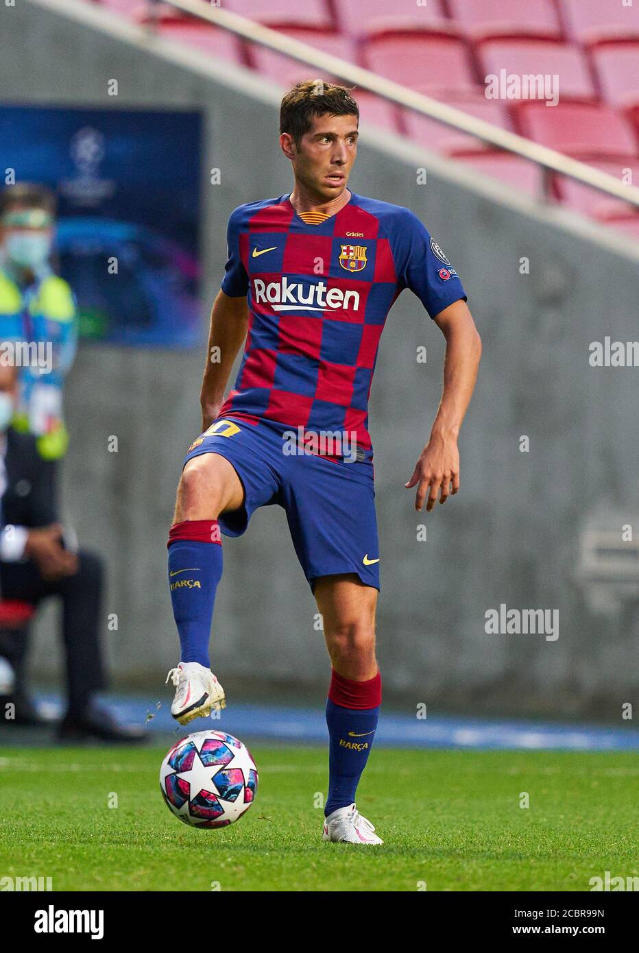 Lisbon, Lissabon, Portugal, 14th August 2020. Sergi ROBERTO, Barca 20 ...