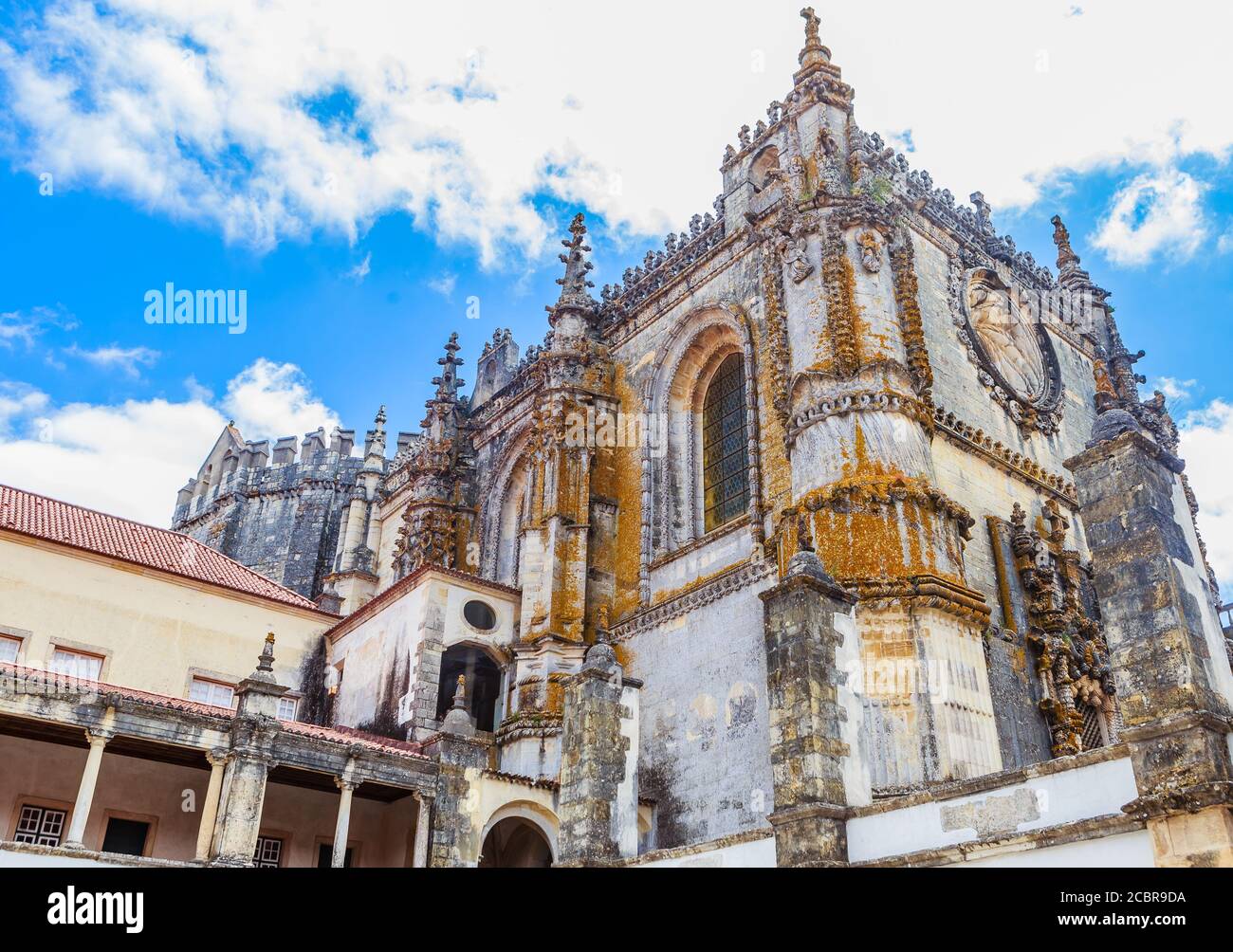 The elaborate pinnacles over the western facade of the church, Convent ...