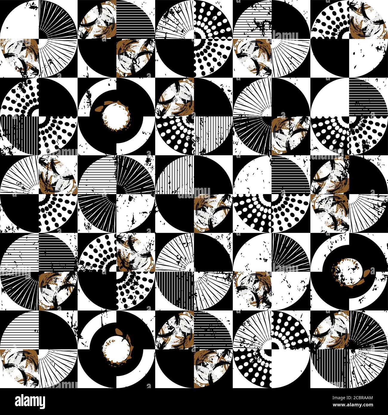 Abstract circles, seamless vector art pattern Stock Vector Image & Art ...