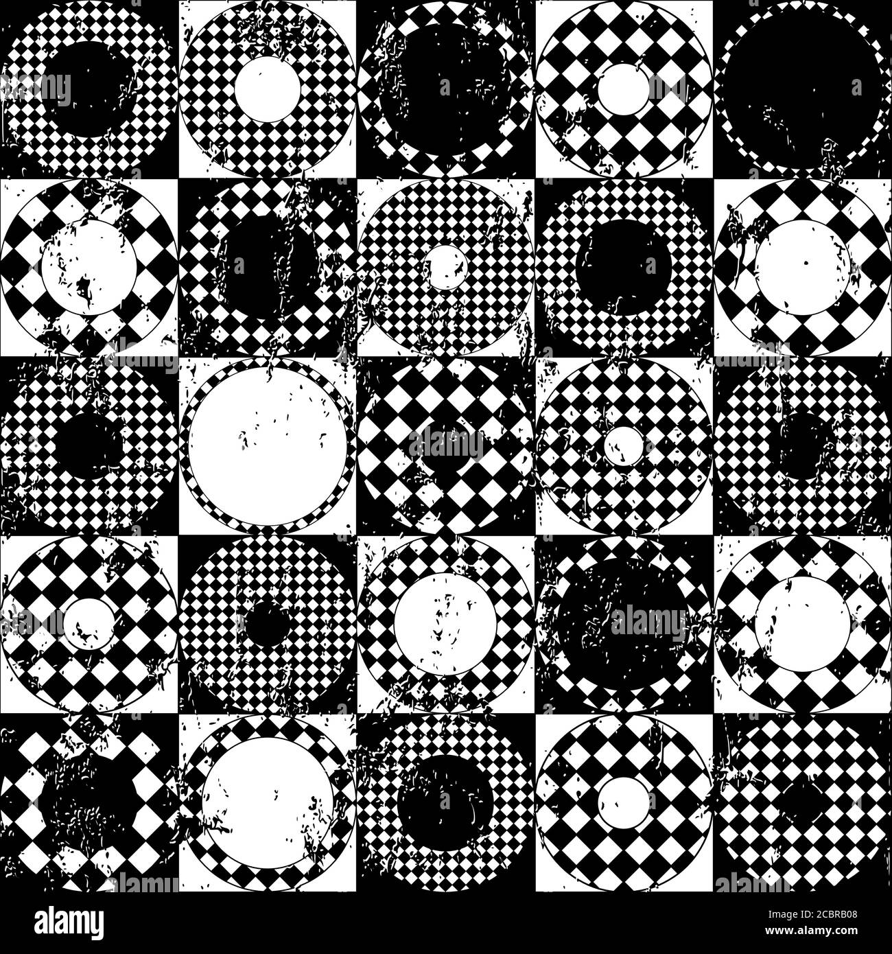 Art squares painting Black and White Stock Photos & Images - Alamy