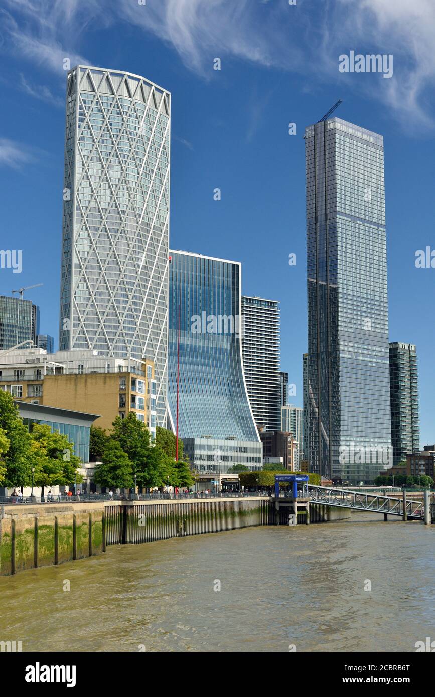 Canary Wharf riverside, East London, United Kingdom Stock Photo - Alamy