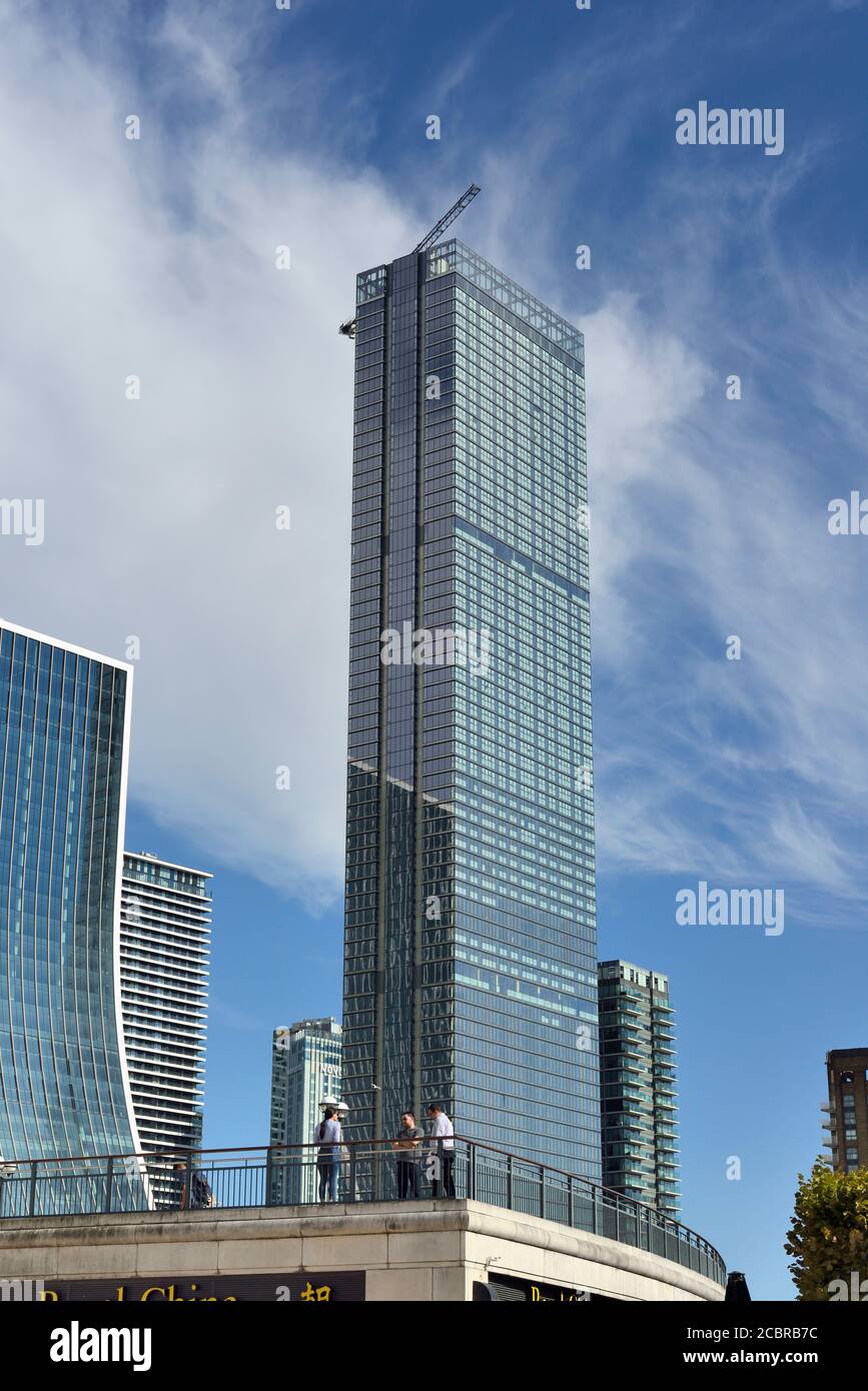 Canary Wharf riverside, East London, United Kingdom Stock Photo - Alamy