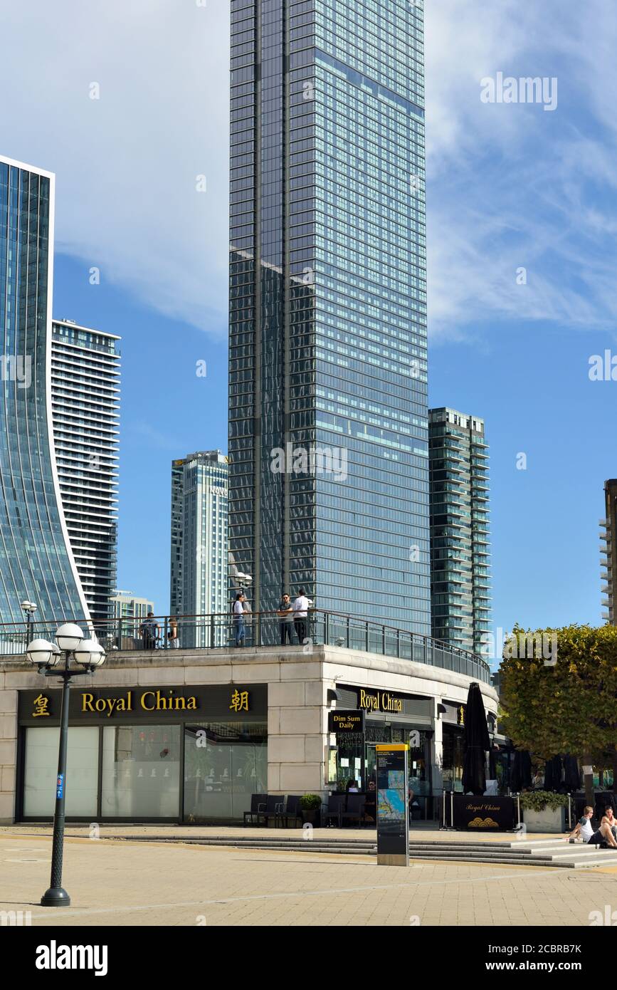 Canary Wharf riverside, East London, United Kingdom Stock Photo - Alamy