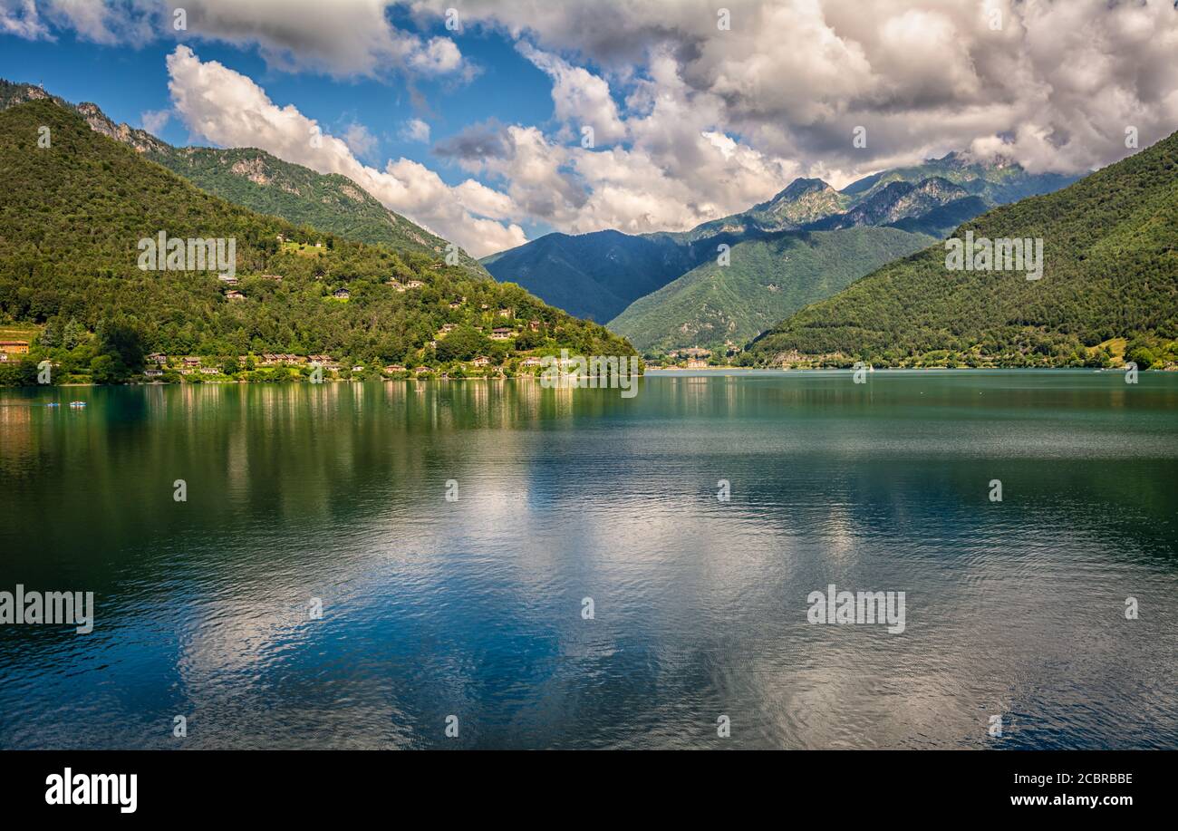 Ledro Lake in Ledro Valley, Trentino Alto Adige,northern Italy, Europe ...
